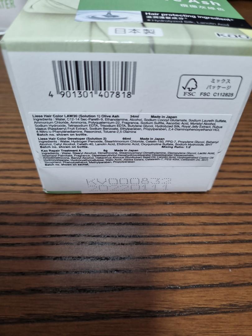 Lies Olive Ash Hair Dye, Beauty & Personal Care, Hair on Carousell