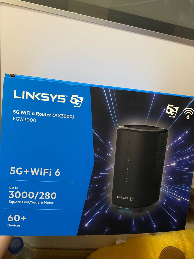 Linksys 5G Wi-Fi 6 router FGW3000, 電腦＆科技, 電腦周邊及配件, Wifi及上網相關產品 - Carousell