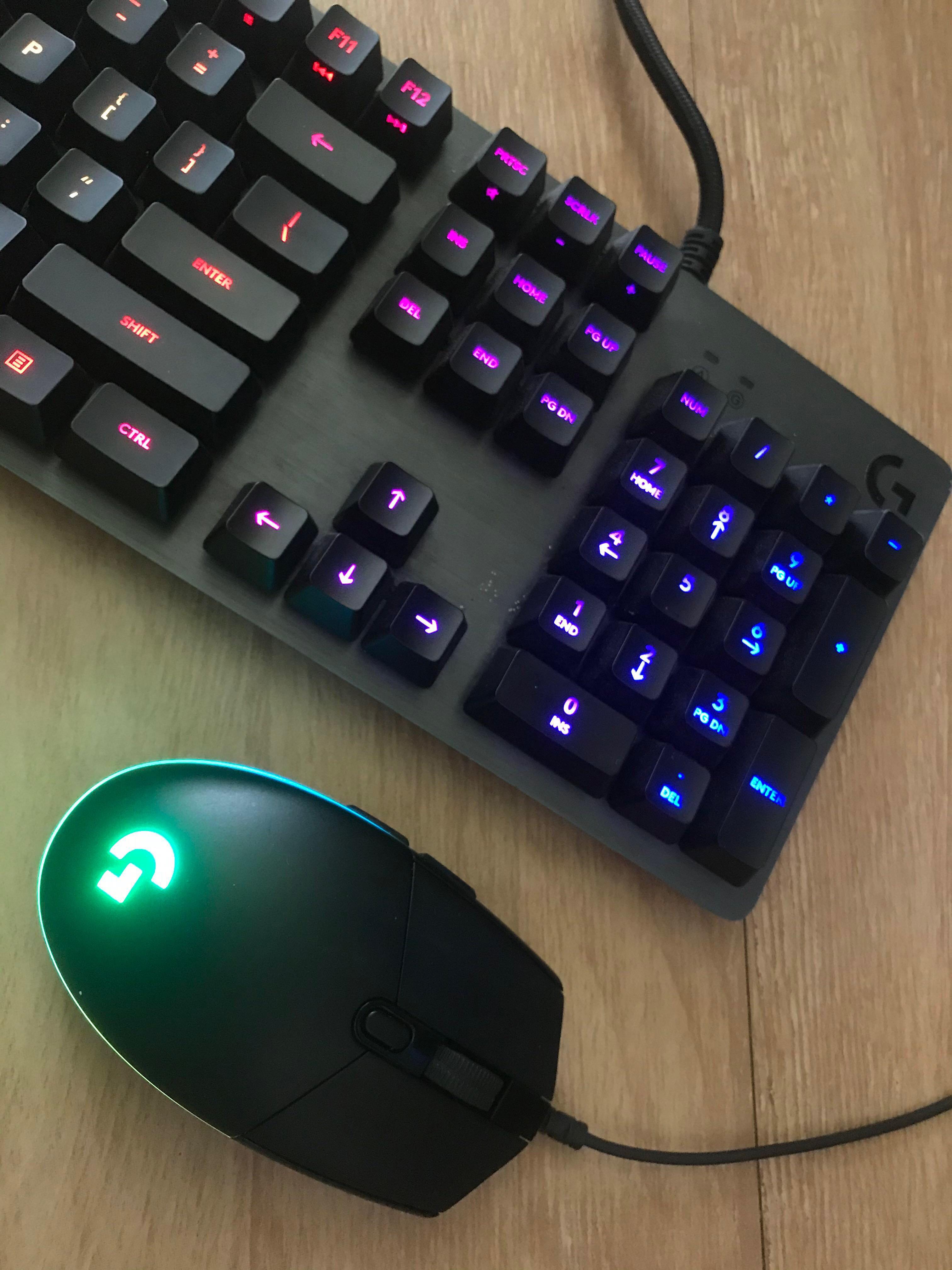 LOGITECH KEYBOARD (G512) + LOGITECH LIGHT SYNC MOUSE (G102), Computers ...