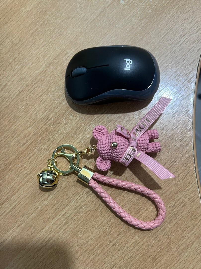Lovely pink teddy bear keychain, Women's Fashion, Watches & Accessories ...