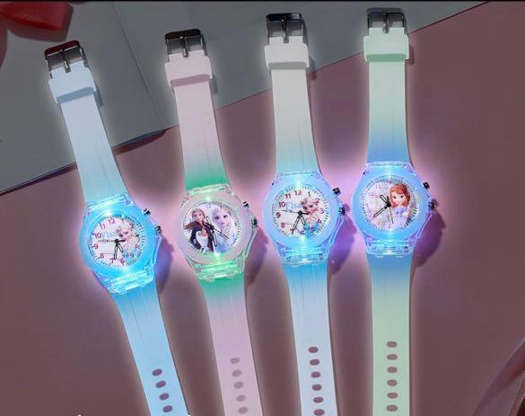 Luminous Girl Watch (Elsa , Cinnamon Roll ), Babies & Kids, Babies ...