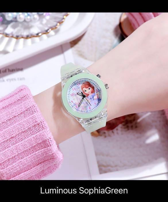 Luminous Girl Watch (Elsa , Cinnamon Roll ), Babies & Kids, Babies ...