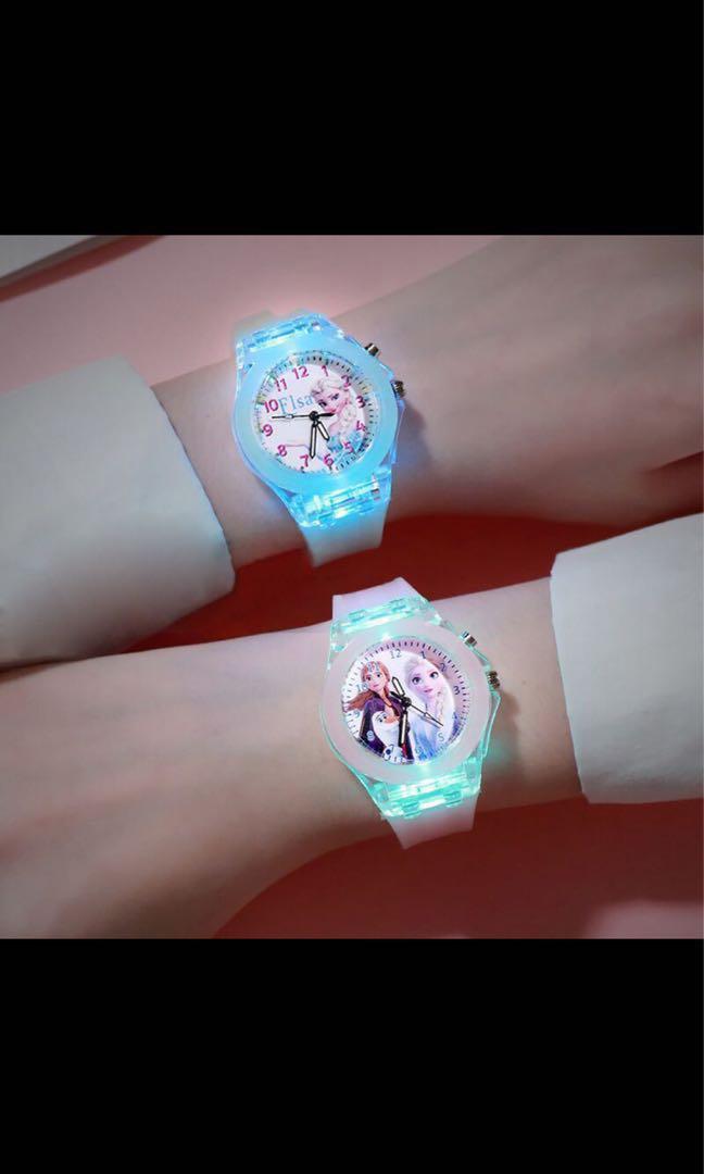 Luminous Girl Watch (Elsa , Cinnamon Roll ), Babies & Kids, Babies ...