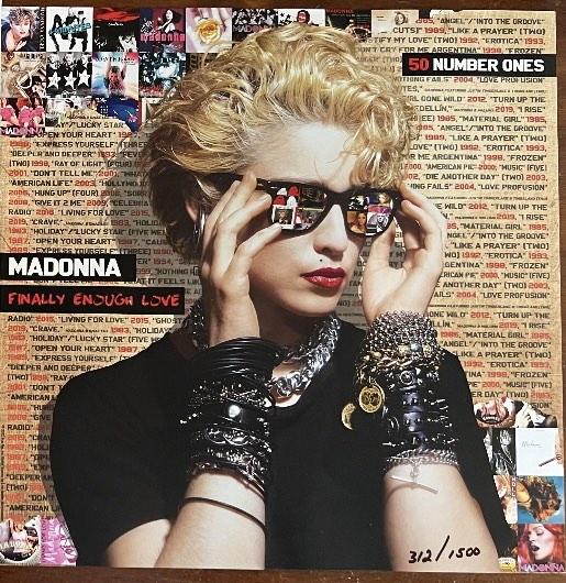 OFFICIAL LITHOGRAPH MADONNA - FINALLY ENOUGH LOVE : 50 NUMBER ONES ...