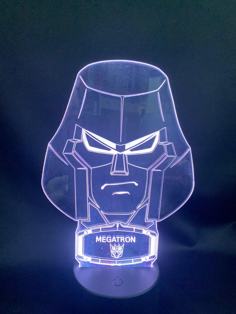 Megatron Transformers Bed Lamp (16 RGB Colors + REMOTE) LED Night Light ...