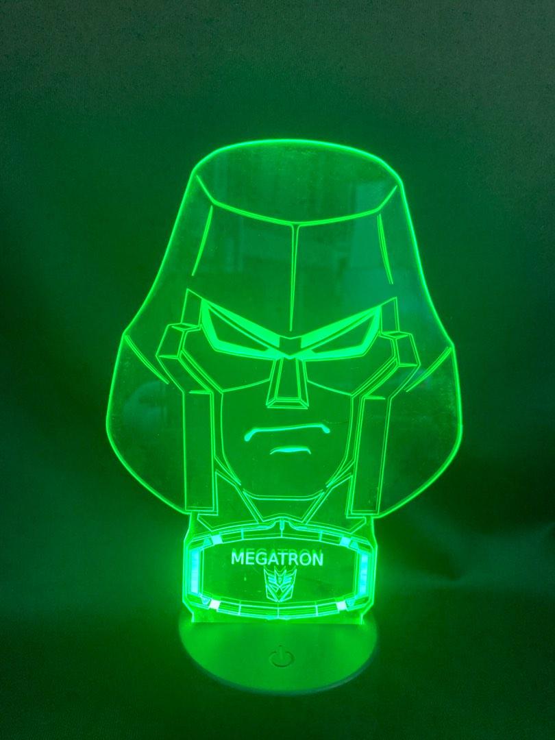 Megatron Transformers Bed Lamp (16 RGB Colors + REMOTE) LED Night Light ...