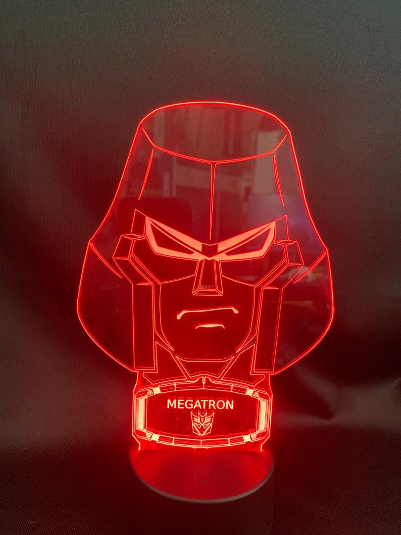 Megatron Transformers Bed Lamp (16 RGB Colors + REMOTE) LED Night Light ...