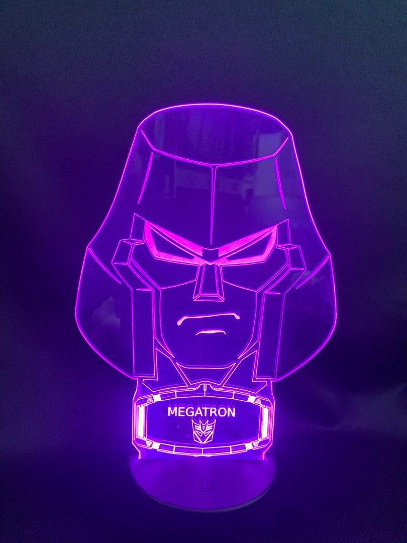 Megatron Transformers Bed Lamp (16 RGB Colors + REMOTE) LED Night Light ...