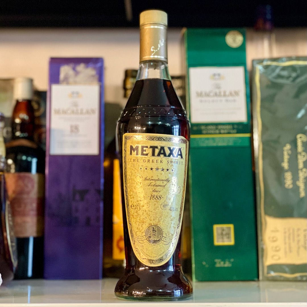 Metaxa 7 Star Brandy Cognac Greek Spirit rare vintage, Food & Drinks ...