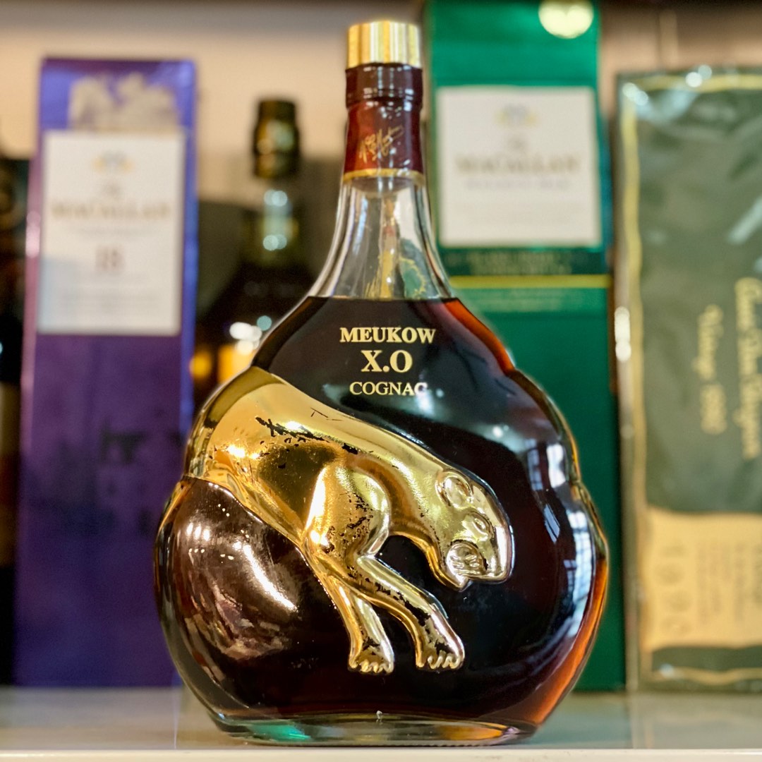 Meukow XO Gold Panther Cognac no box 700ml, Food & Drinks, Beverages on ...