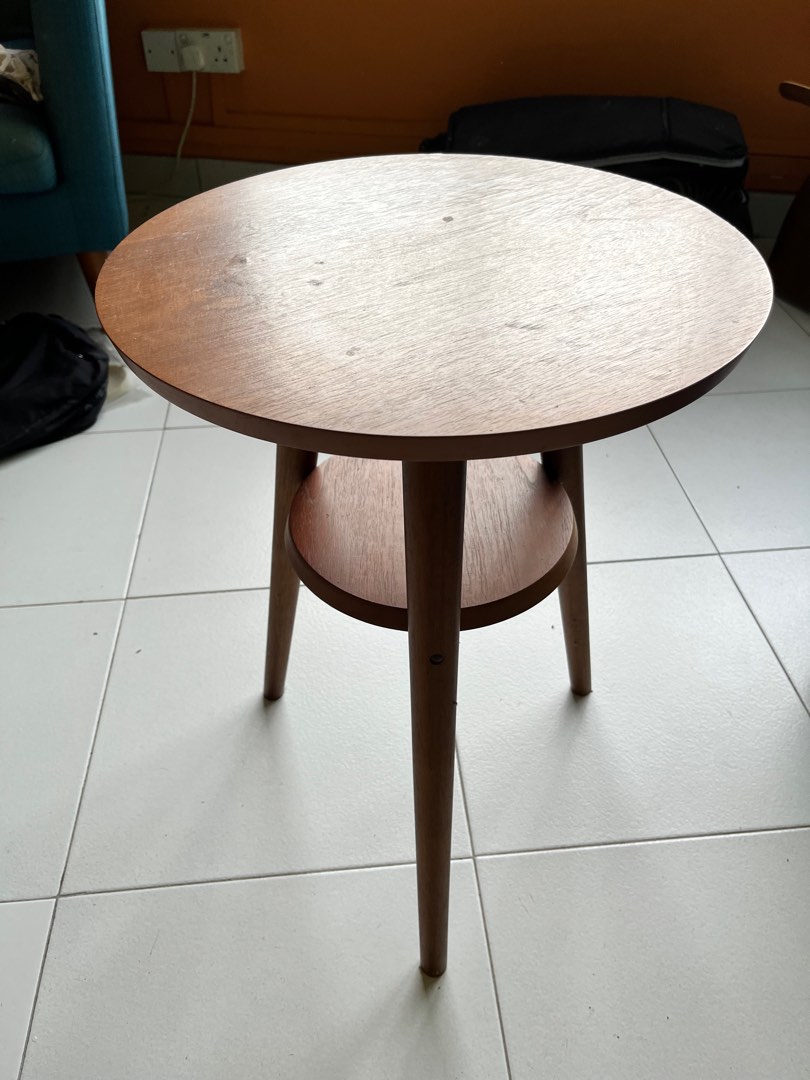 mid-century style side table, Furniture & Home Living, Furniture ...