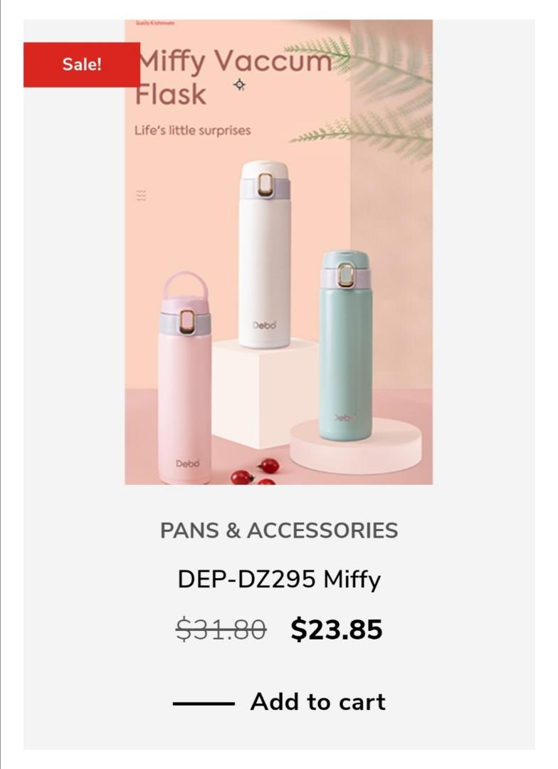 Miffy Vacuum Flask by Debo, Furniture & Home Living, Kitchenware & Tableware, Water Bottles ...