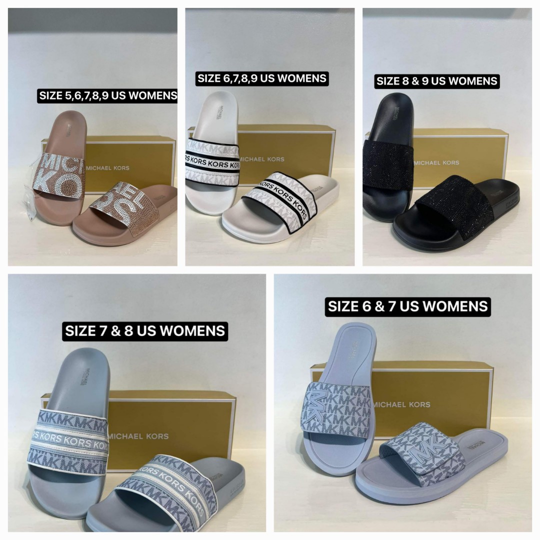 MK Slides, Women's Fashion, Footwear, Slippers and slides on Carousell
