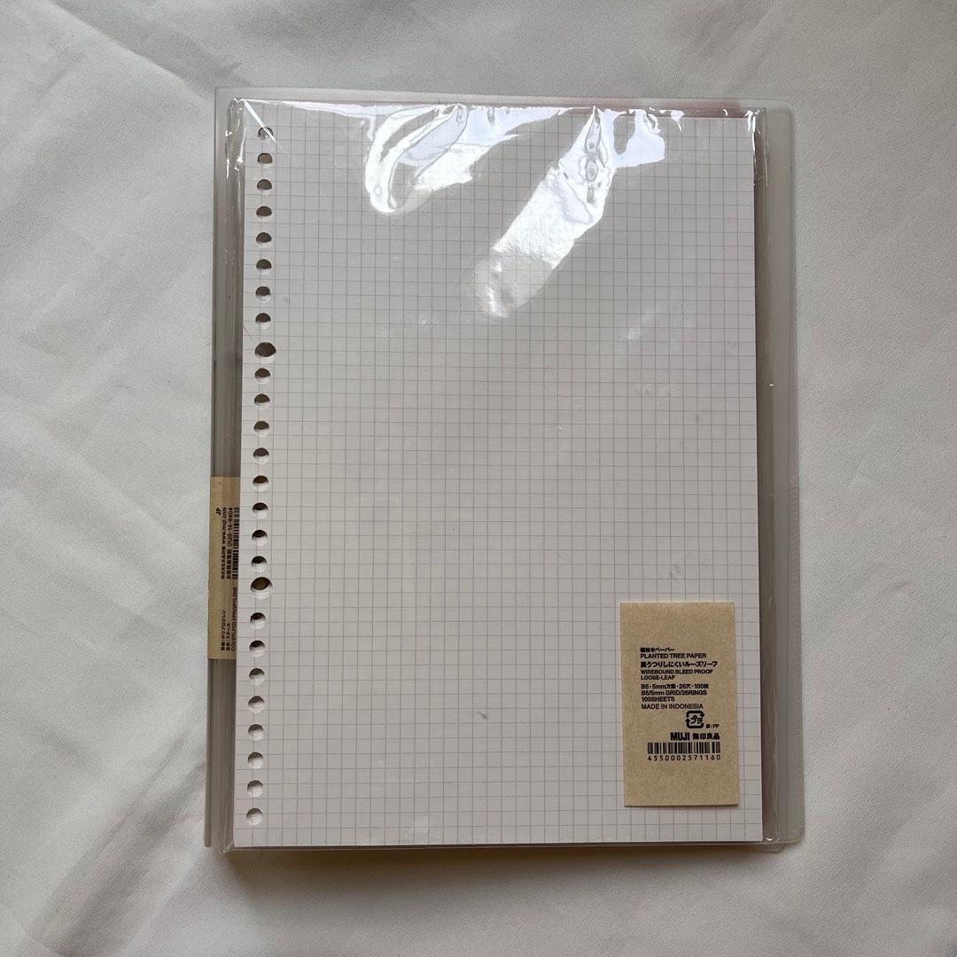 muji b5 frosted binder and grid refills, Hobbies & Toys, Stationary & Craft, Stationery & School ...