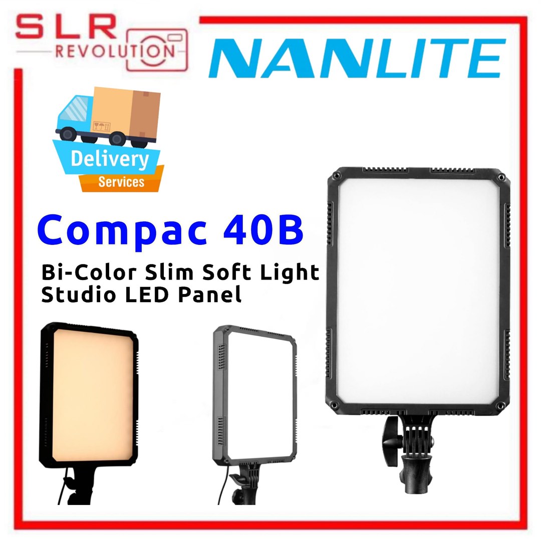 NanLite Compac 40B Adjustable Bicolor Slim Soft Light Studio LED Panel, Photography, Photography ...