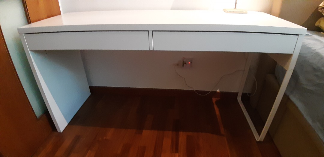 Narrow Computer Desk, Furniture & Home Living, Furniture, Tables & Sets ...