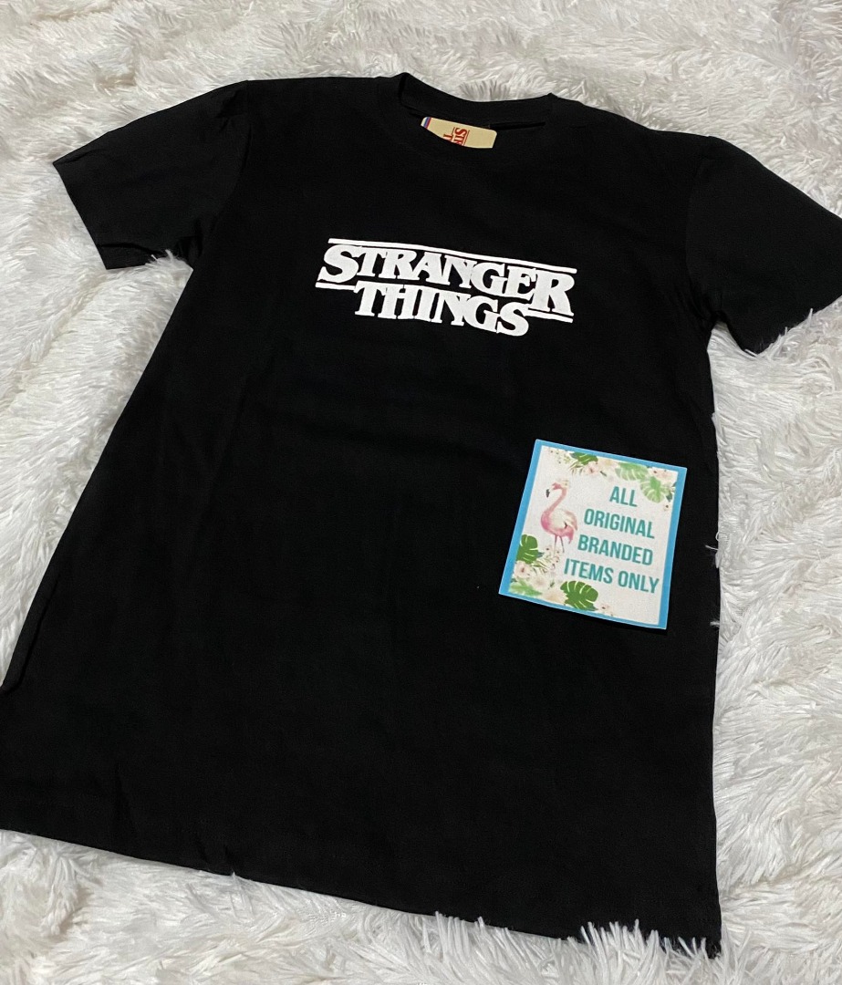 NETFLIX STRANGER THINGS TEE SHIRT SIZE MEDIUM for Teens BLACK ...