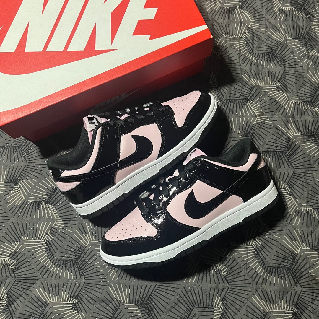 Nike Dunk Low Pink Foam Black Womens US 5.5, Women's Fashion, Footwear ...