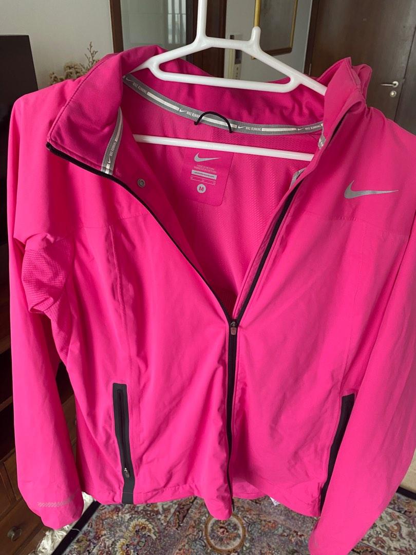 Nike Running Waterproof Jacket - Hot Pink, Women's Fashion, Activewear ...