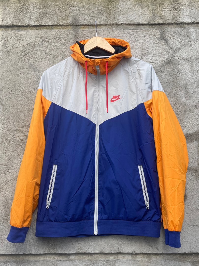 nike tri tone wind breaker, Men's Fashion, Coats, Jackets and Outerwear ...