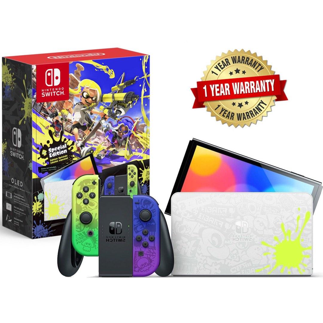 NINTENDO SWITCH OLED CONSOLE SPLATOON 3 EDITION, Video Gaming, Video ...