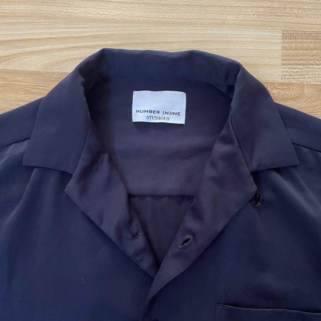 Number Nine x Studious Open Collar S/S Shirt, Men's Fashion, Tops ...