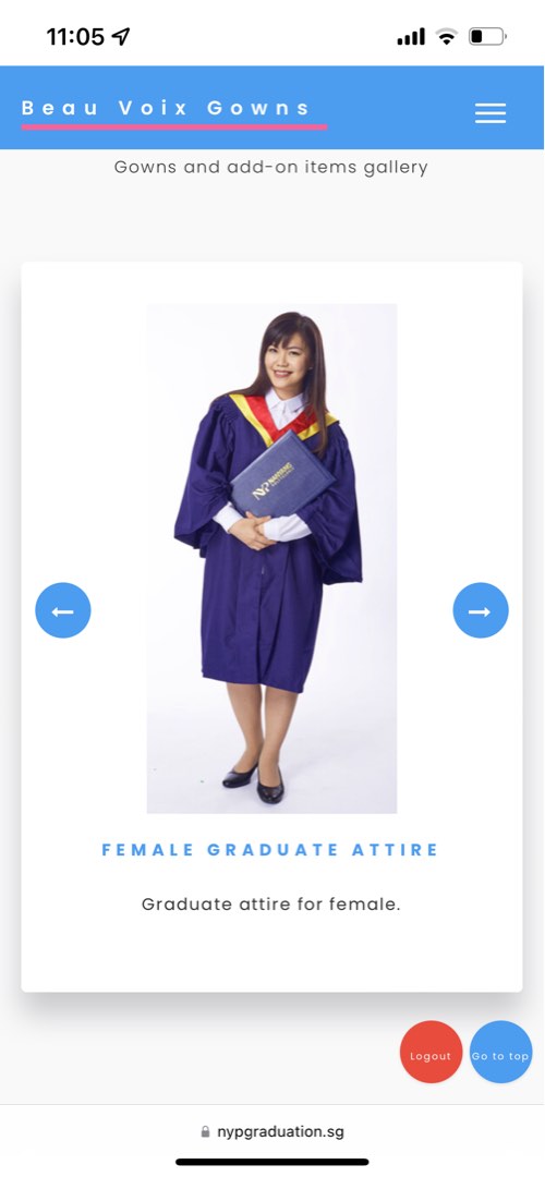 Nyp nanyang poly graduation gown, Women's Fashion, Dresses & Sets ...