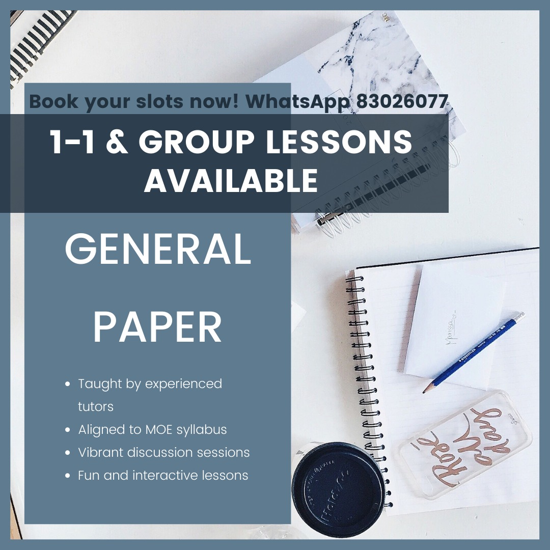 ONLINE GP TUITION for JC/MI students, Learning & Enrichment, Enrichment ...