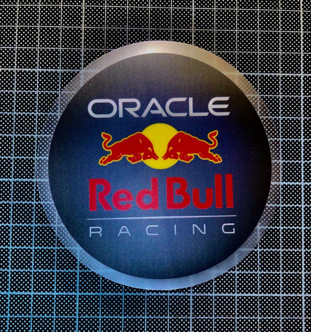 Oracle Red Bull Racing F1 Static Cling Car Decals . 11cm diameter ...