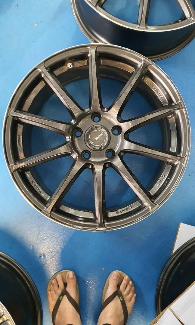Original 18" Ray's Gram Light 57xtreme Alloy rims with PS4 Tyres., Car Accessories, Tyres & Rims ...