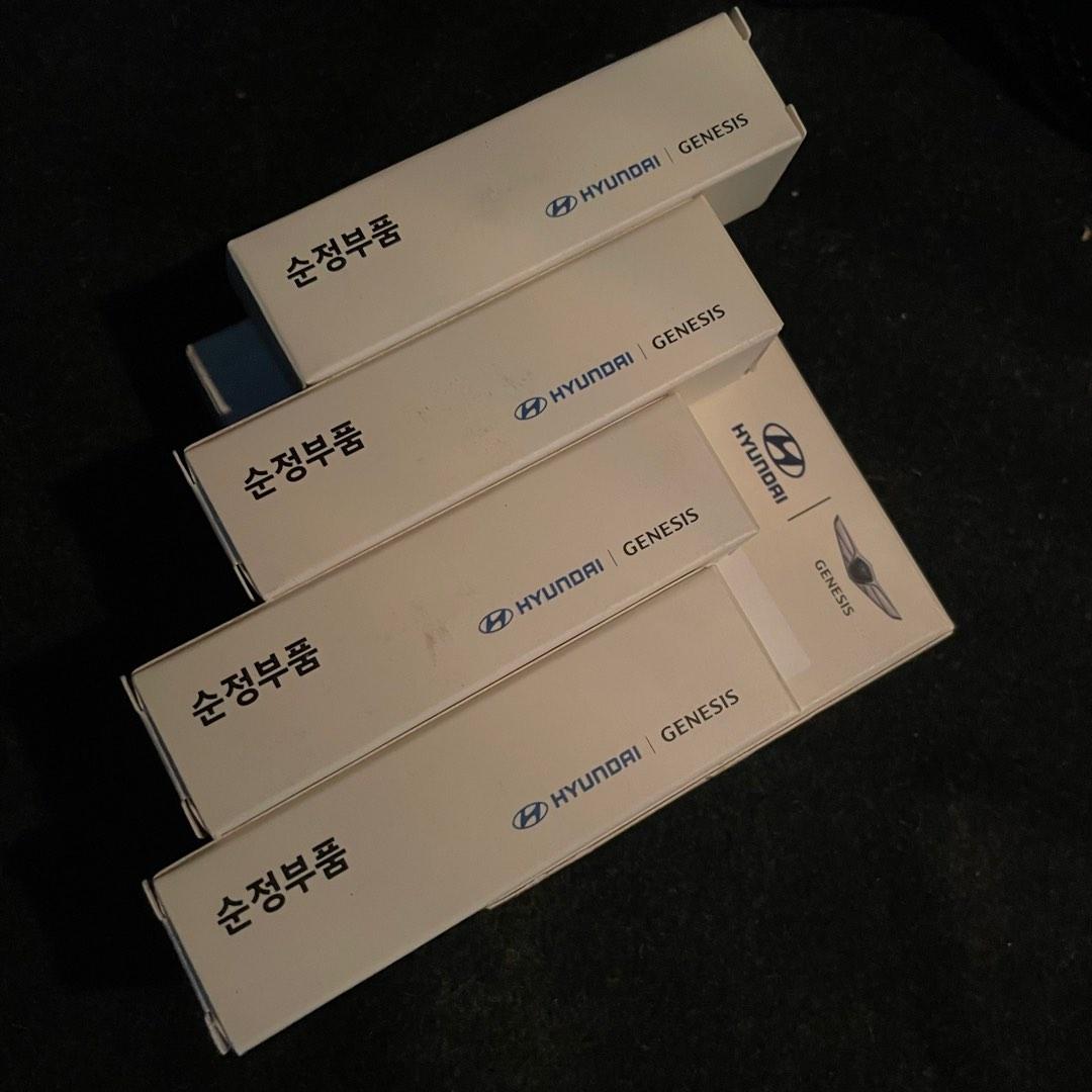 Original MOBIS NGK Iridium Spark Plug Assembly Set for Hyundai Avante ...