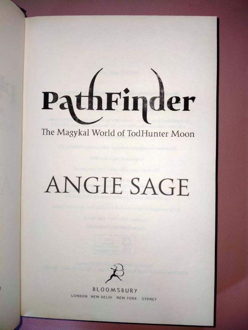 Pathfinder by Angie Sage (hardbound), Hobbies & Toys, Books & Magazines ...
