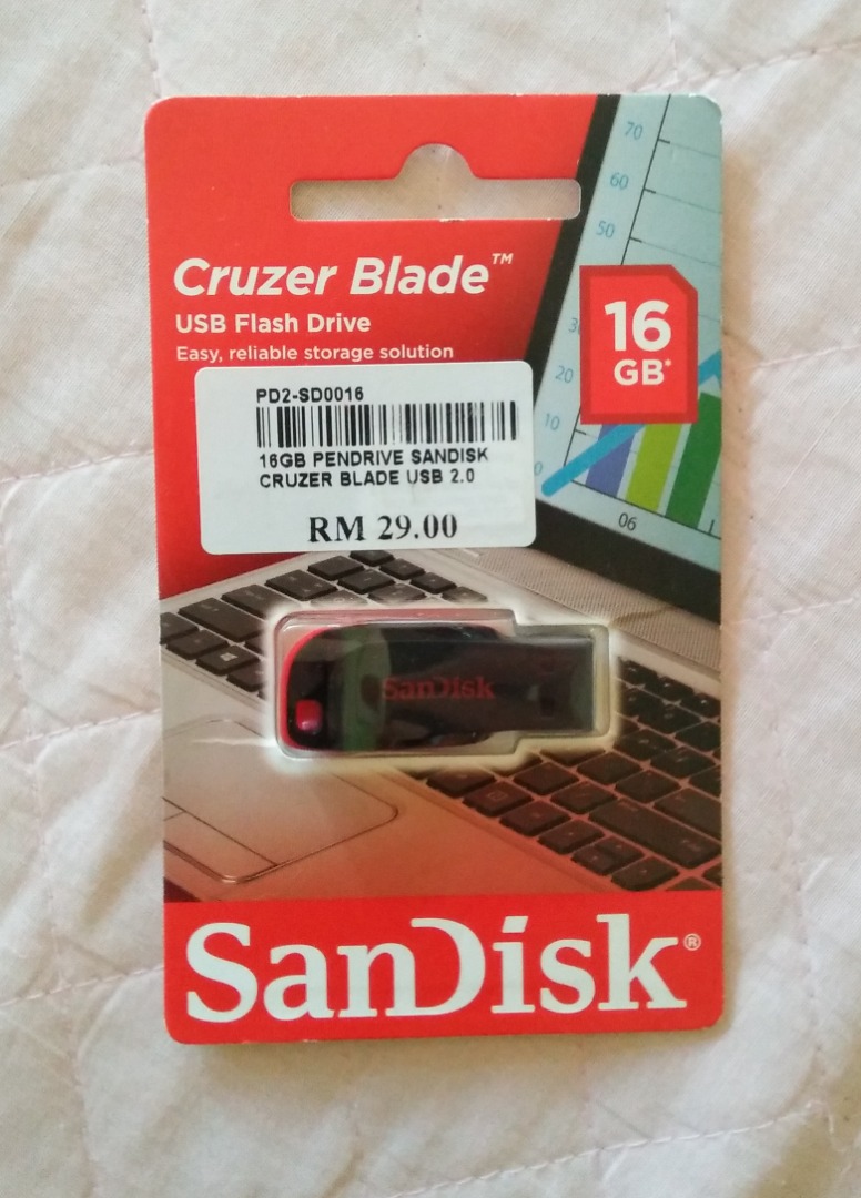 PENDRIVE SANDISK 16GB, Computers & Tech, Parts & Accessories, Hard ...