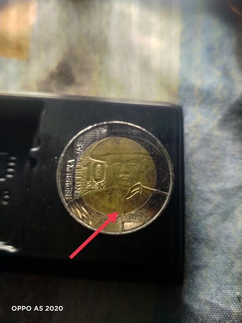 Philippines Commemorative 10 peso coin Heneral Malvar Error, Hobbies ...