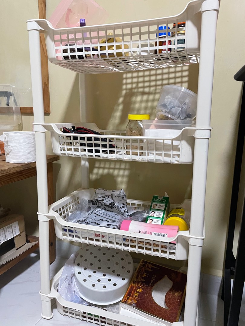 Plastic 4 tier rack for 10$, Furniture & Home Living, Furniture ...