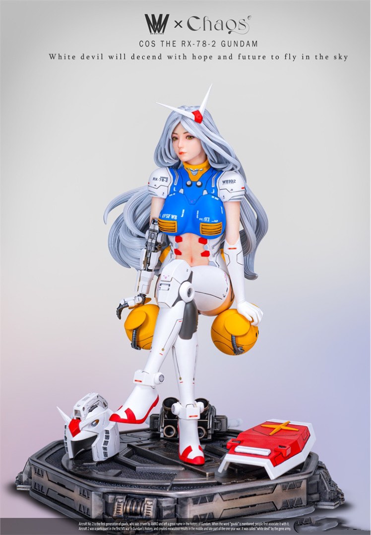【PO】Gundam Girl RX-78-2 Cosplay GK Figure MMS x Chaos Studio, Hobbies ...