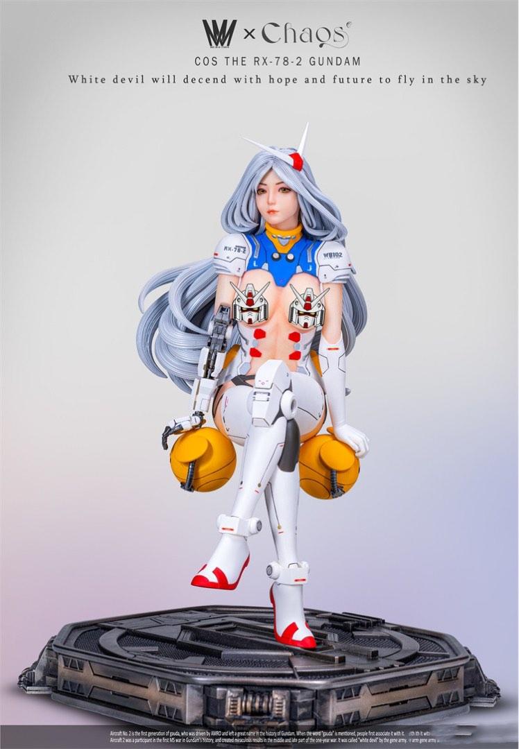 【PO】Gundam Girl RX-78-2 Cosplay GK Figure MMS x Chaos Studio, Hobbies ...