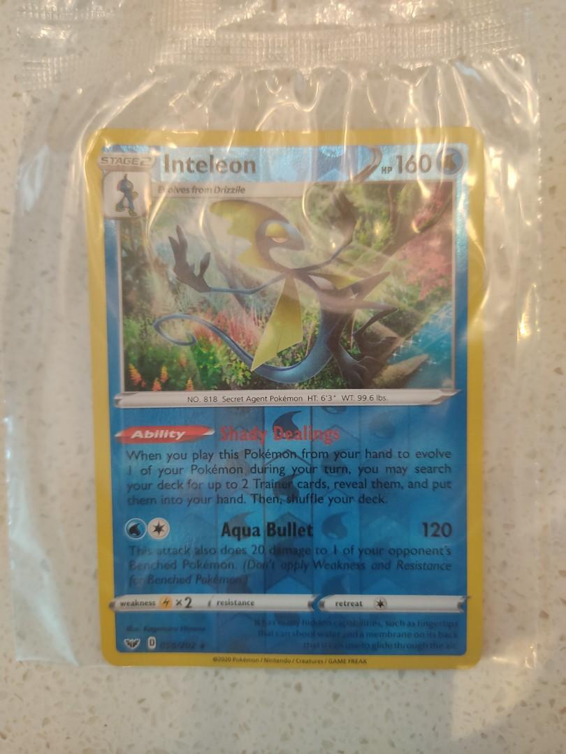 Pokemon Inteleon holographic card, Hobbies & Toys, Toys & Games on ...