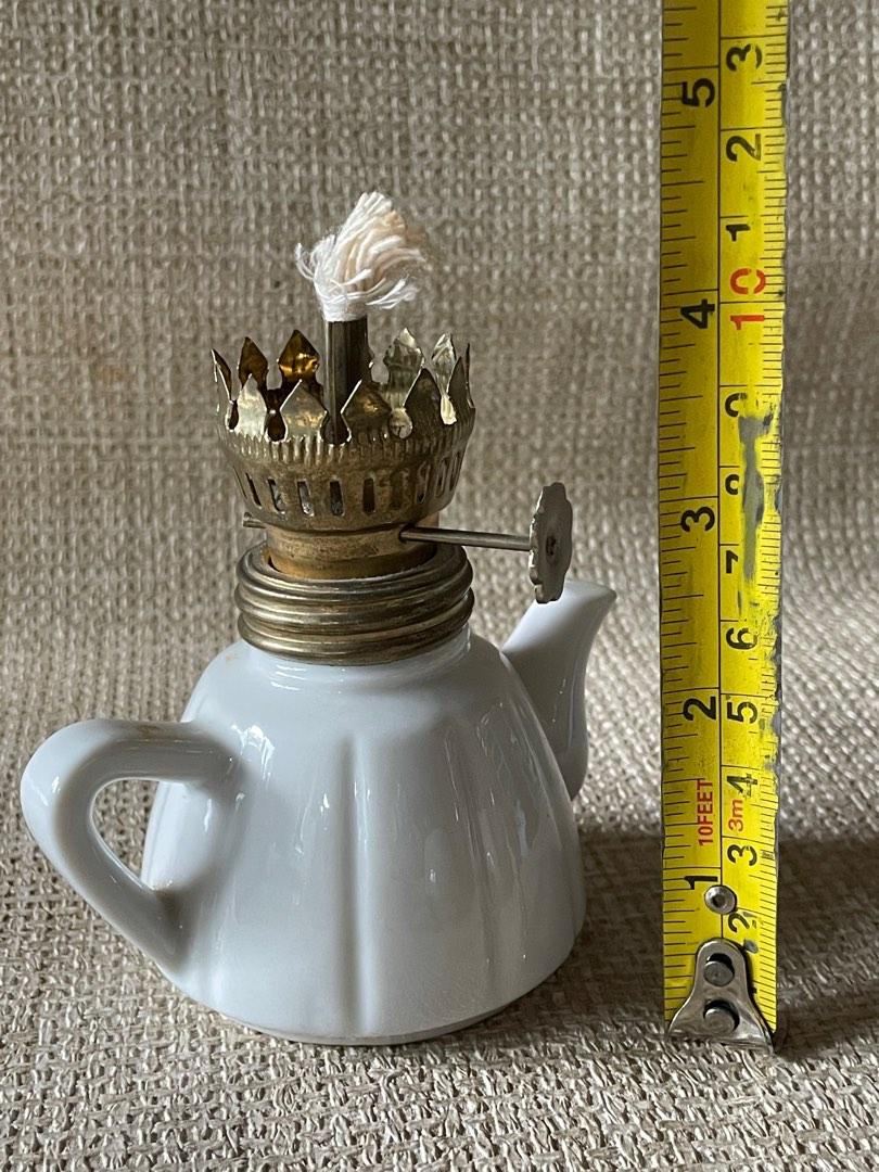 Porcelain Teapot Oil Lamp Floral Design, Furniture & Home Living, Home ...