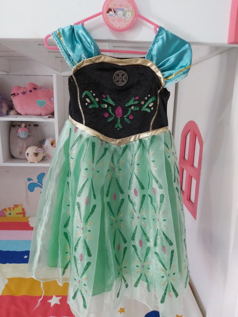 Preloved Ana Frozen costume 3-4yo, Babies & Kids, Babies & Kids Fashion ...