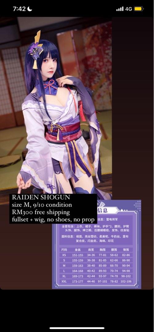 GENSHIN IMPACT RAIDEN SHOGUN COSPLAY, Women's Fashion, Dresses & Sets ...