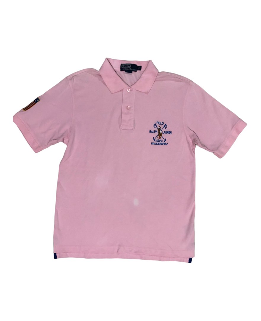 Ralph Lauren Baby Pink Polo Shirt, Men's Fashion, Tops & Sets, Tshirts ...