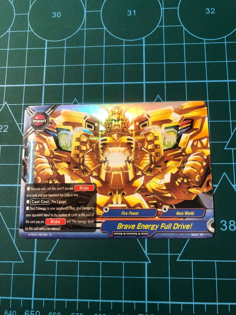 Rare impact card Brave Energy Full Drive!, Hobbies & Toys, Memorabilia ...