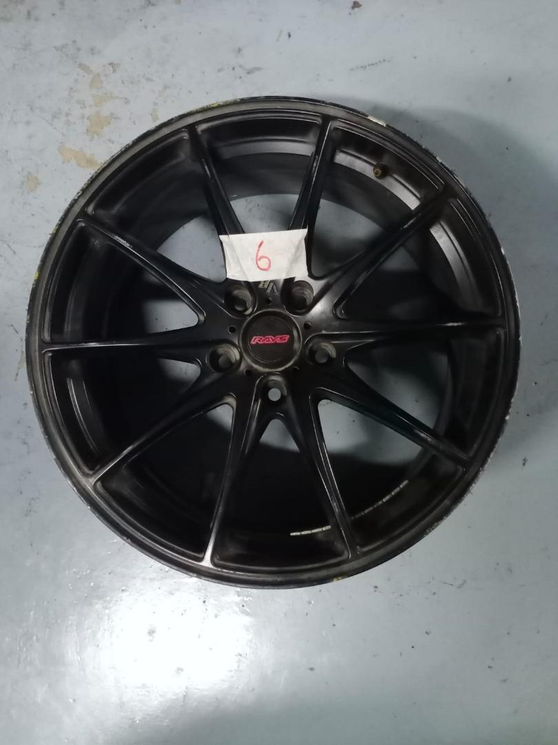 Rays Rims Set, Car Accessories, Tyres & Rims on Carousell