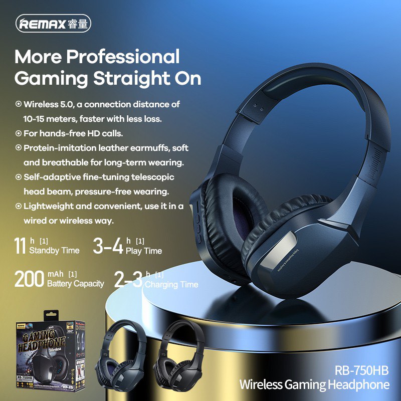 RB-750HB wireless gaming headphone, Audio, Headphones & Headsets on ...