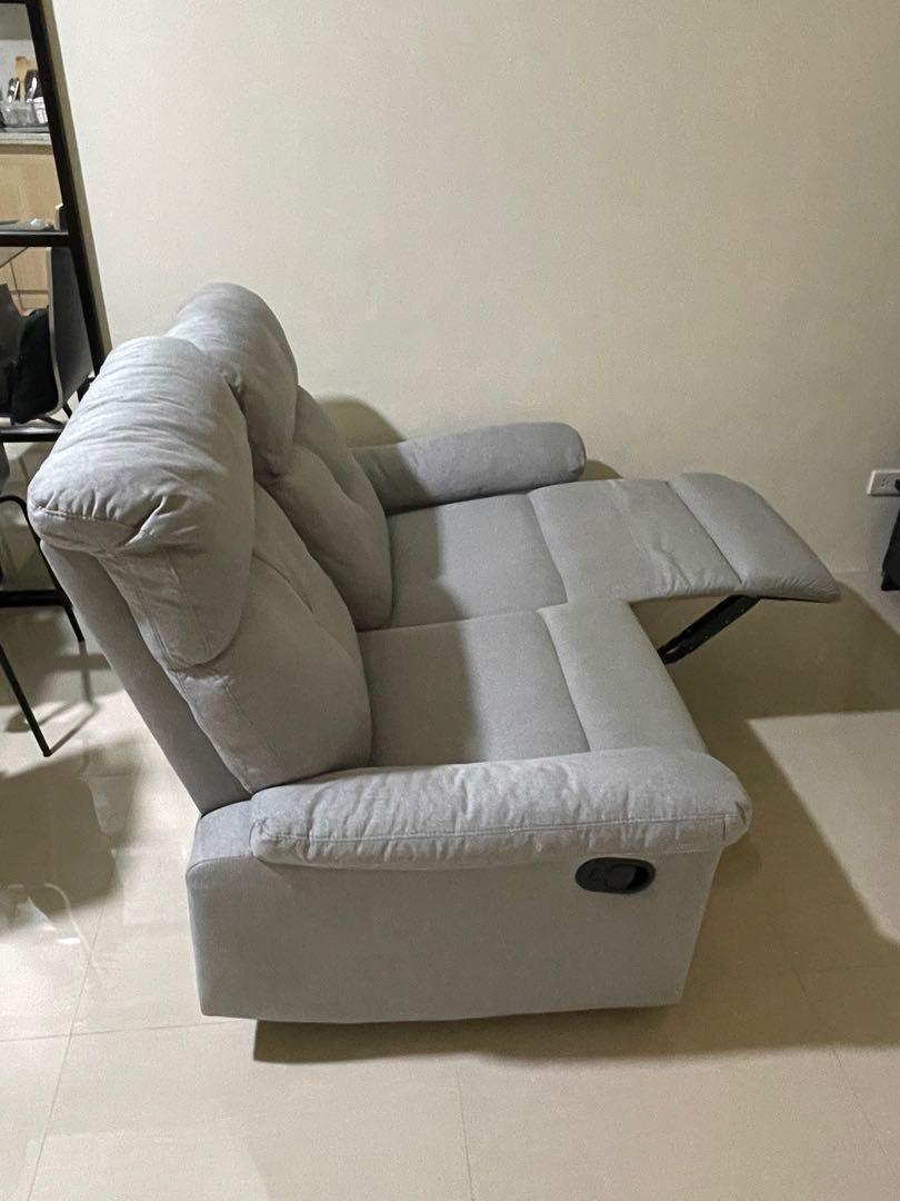 Recliner Sofa (SB Furniture/Abenson), Furniture & Home Living, Furniture, Sofas on Carousell
