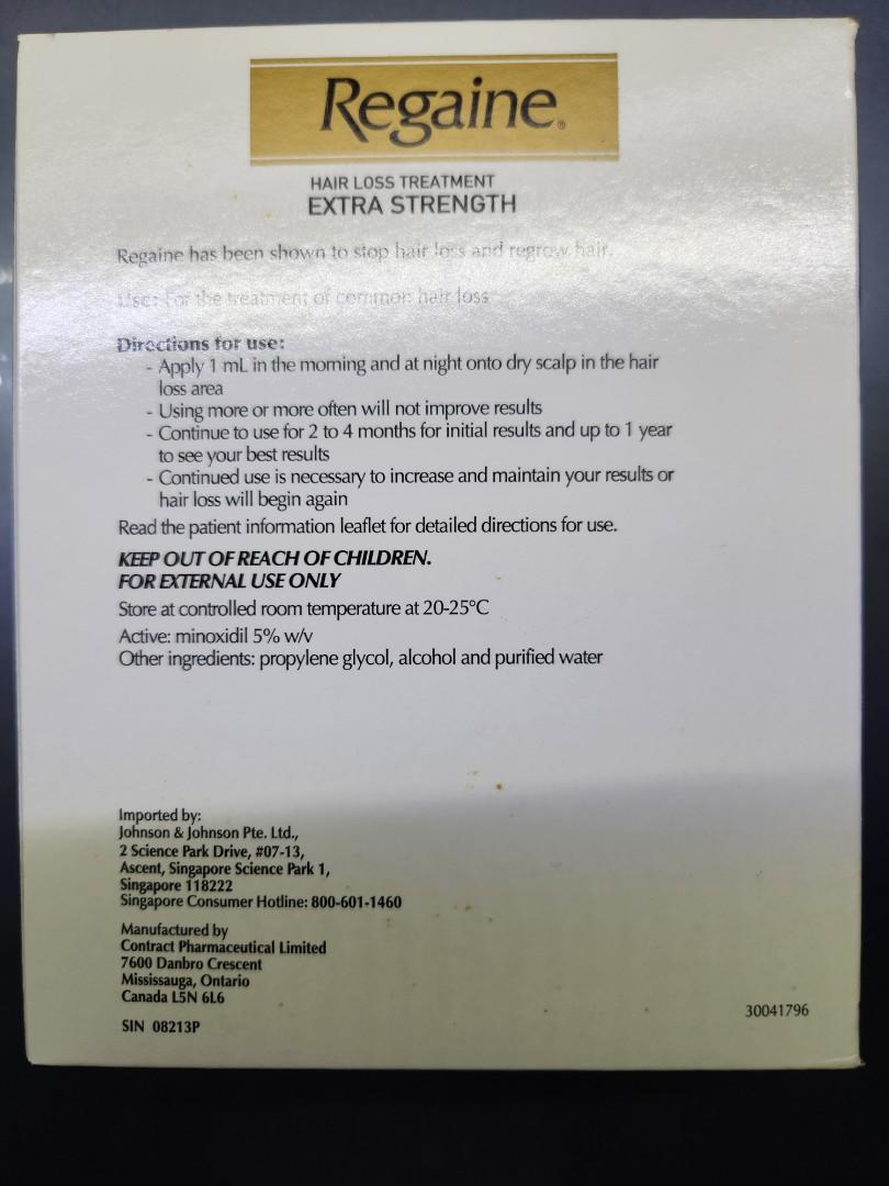 Regaine Extra Strength Hair Loss Treatment 5% minoxidil. 3 x 60ml ...