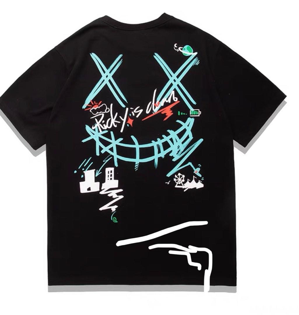 Rick Is Clown RIC Vandal Black (Glow in Dark) [PO], Men's Fashion, Tops ...