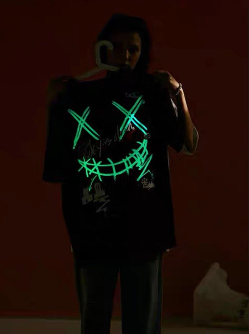 Rick Is Clown RIC Vandal Black (Glow in Dark) [PO], Men's Fashion, Tops ...
