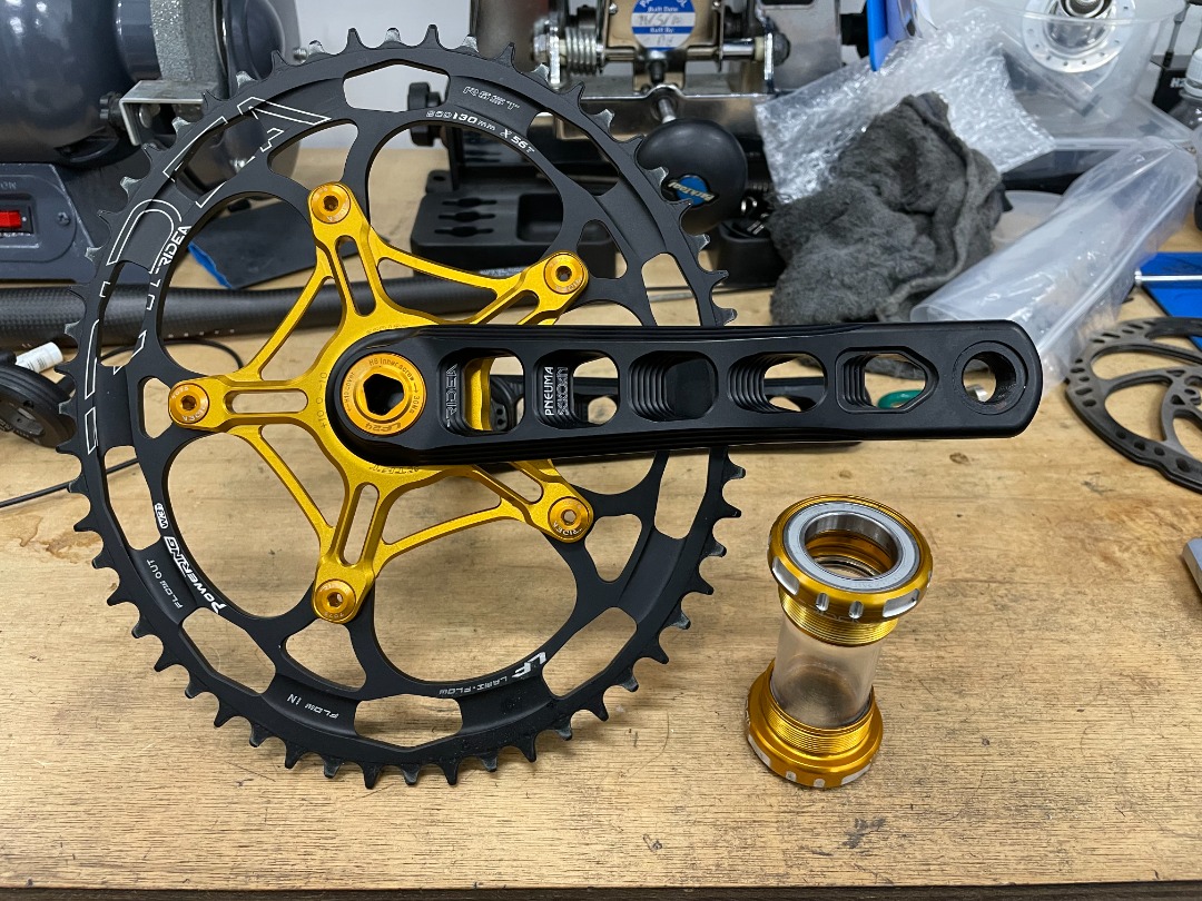 Ridea Pneuma Crankset for Birdy, Sports Equipment, Bicycles & Parts ...